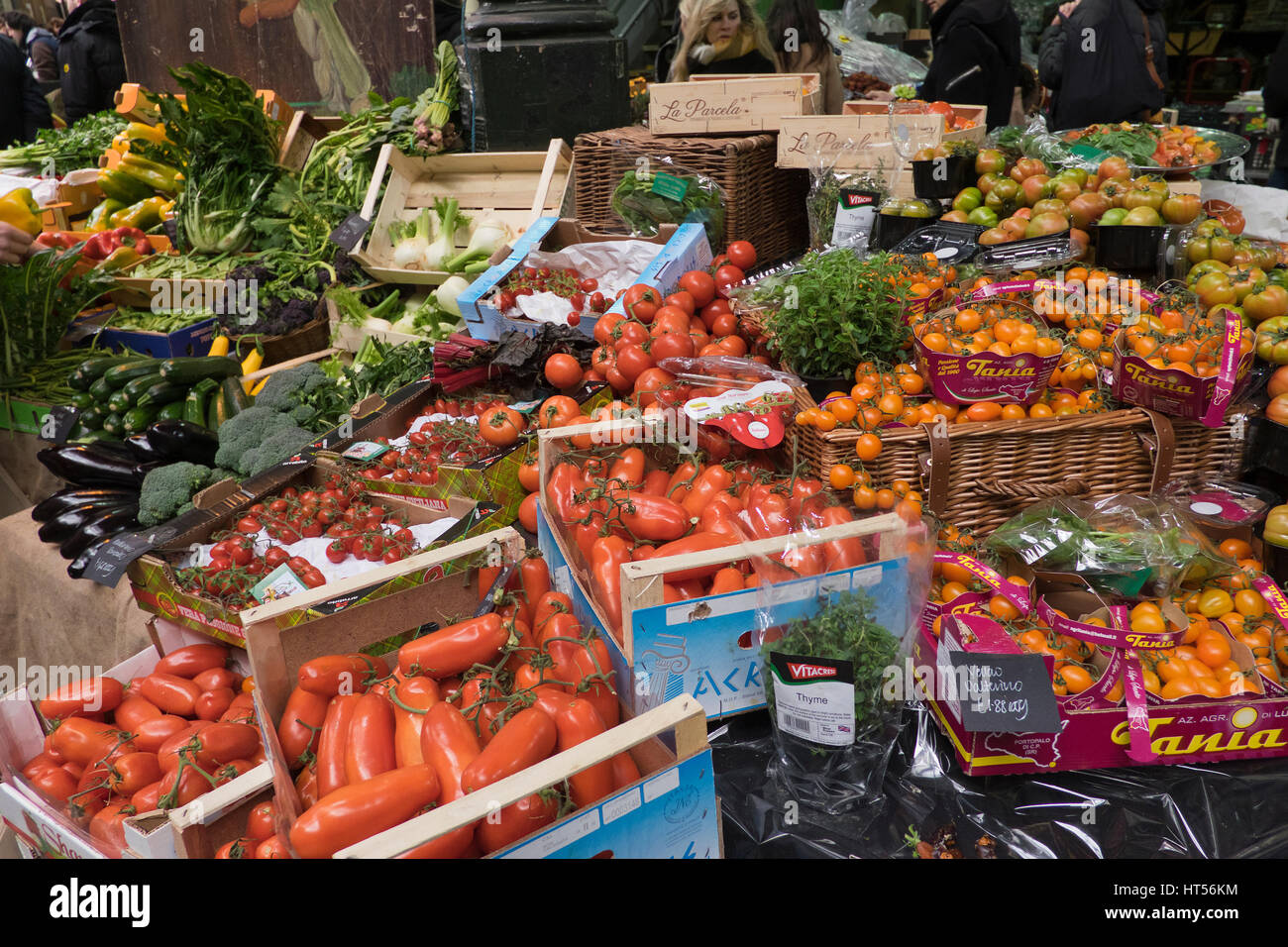 Scenes inside Borough Market at London Bridge in London England Stock ...
