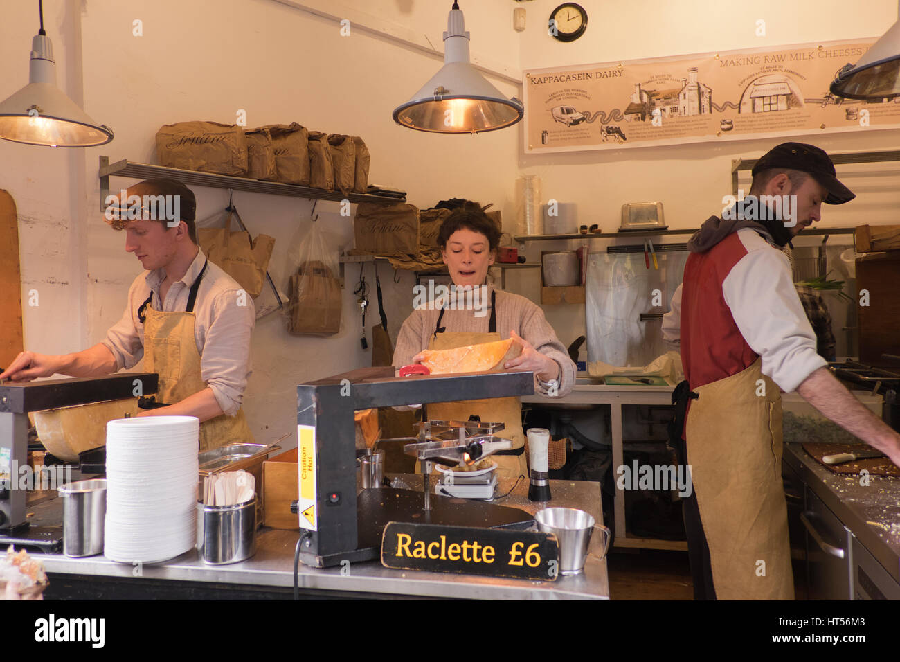 Scenes inside Borough Market at London Bridge in London England Stock ...