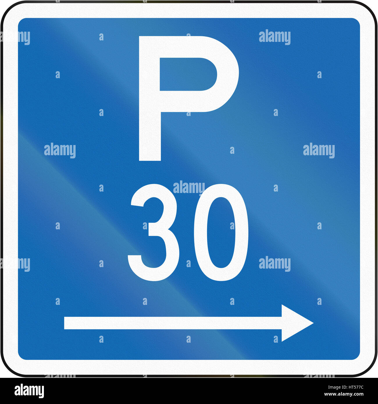 New Zealand road sign - Parking permitted during standard hours for a ...