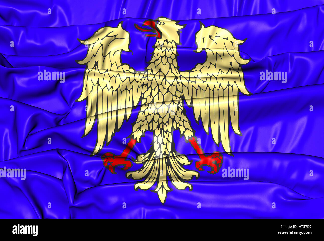 Flag of Friuli Region, Italy. 3D Illustration Stock Photo - Alamy