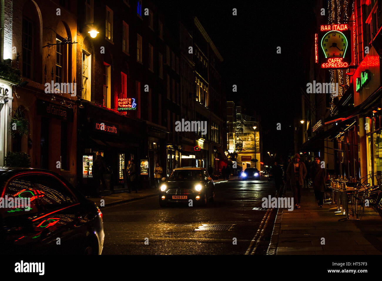Soho By Night Stock Photo - Alamy