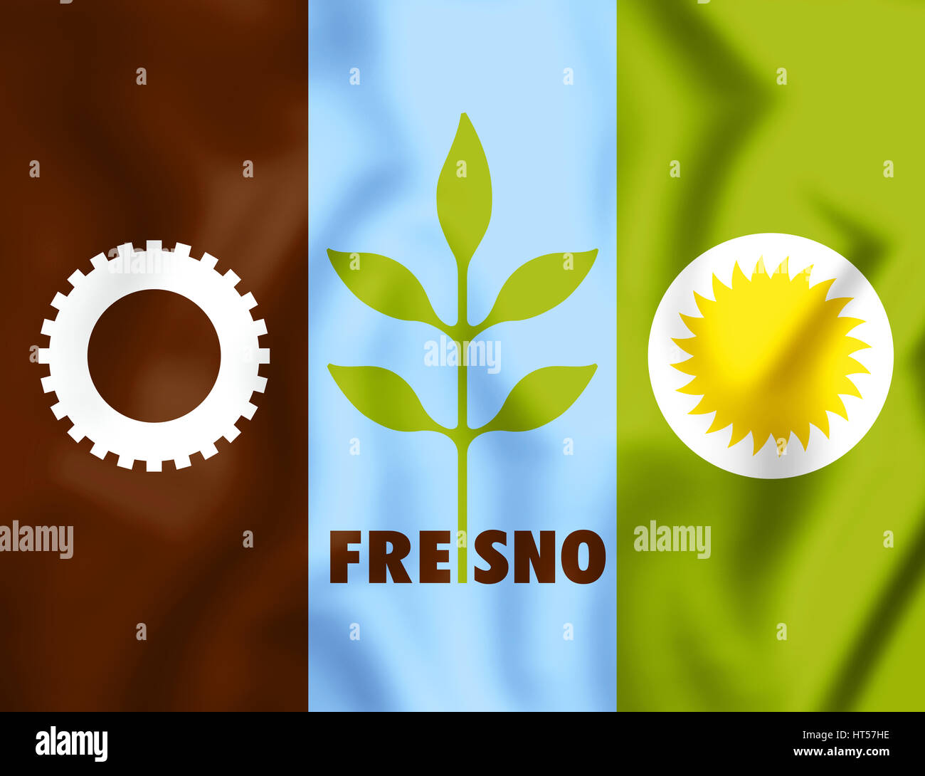 Fresno city flag hi-res stock photography and images - Alamy