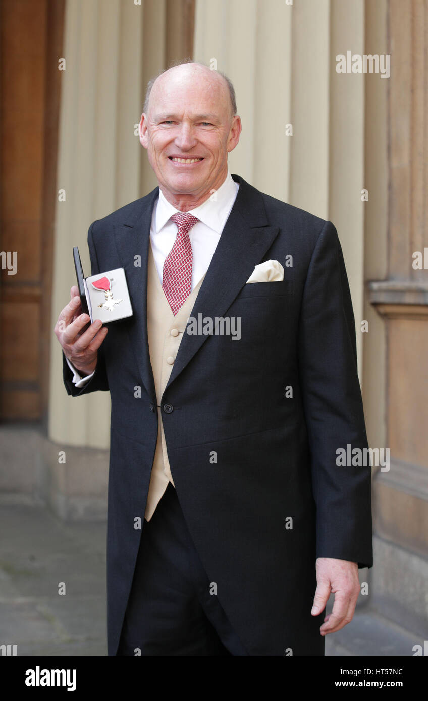 John Gosden after he was awarded a OBE by Queen Elizabeth II for ...
