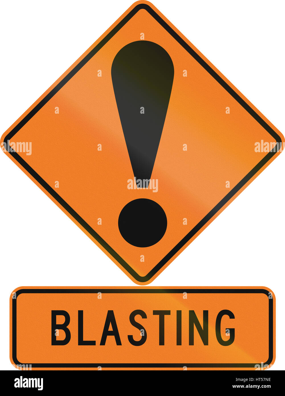 Sign Warning Blasting High Resolution Stock Photography and Images - Alamy
