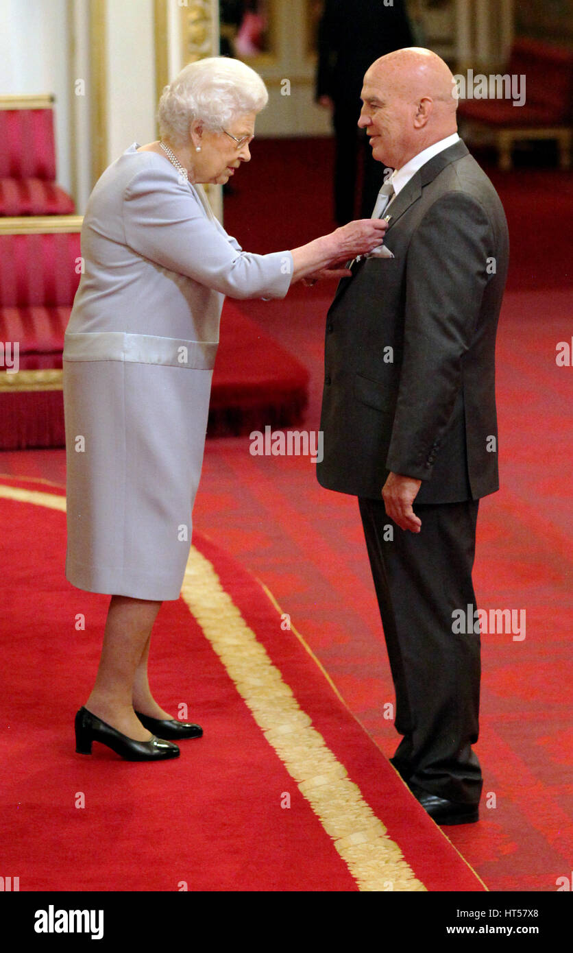 Mr. Michael Stephenson from London is made an MBE (Member of the Order ...