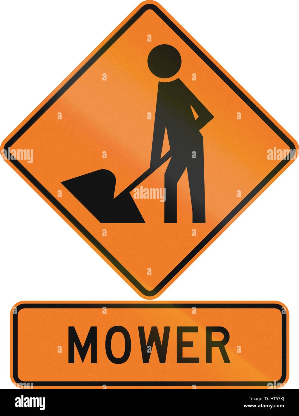 Road sign assembly in New Zealand - Mower Stock Photo - Alamy