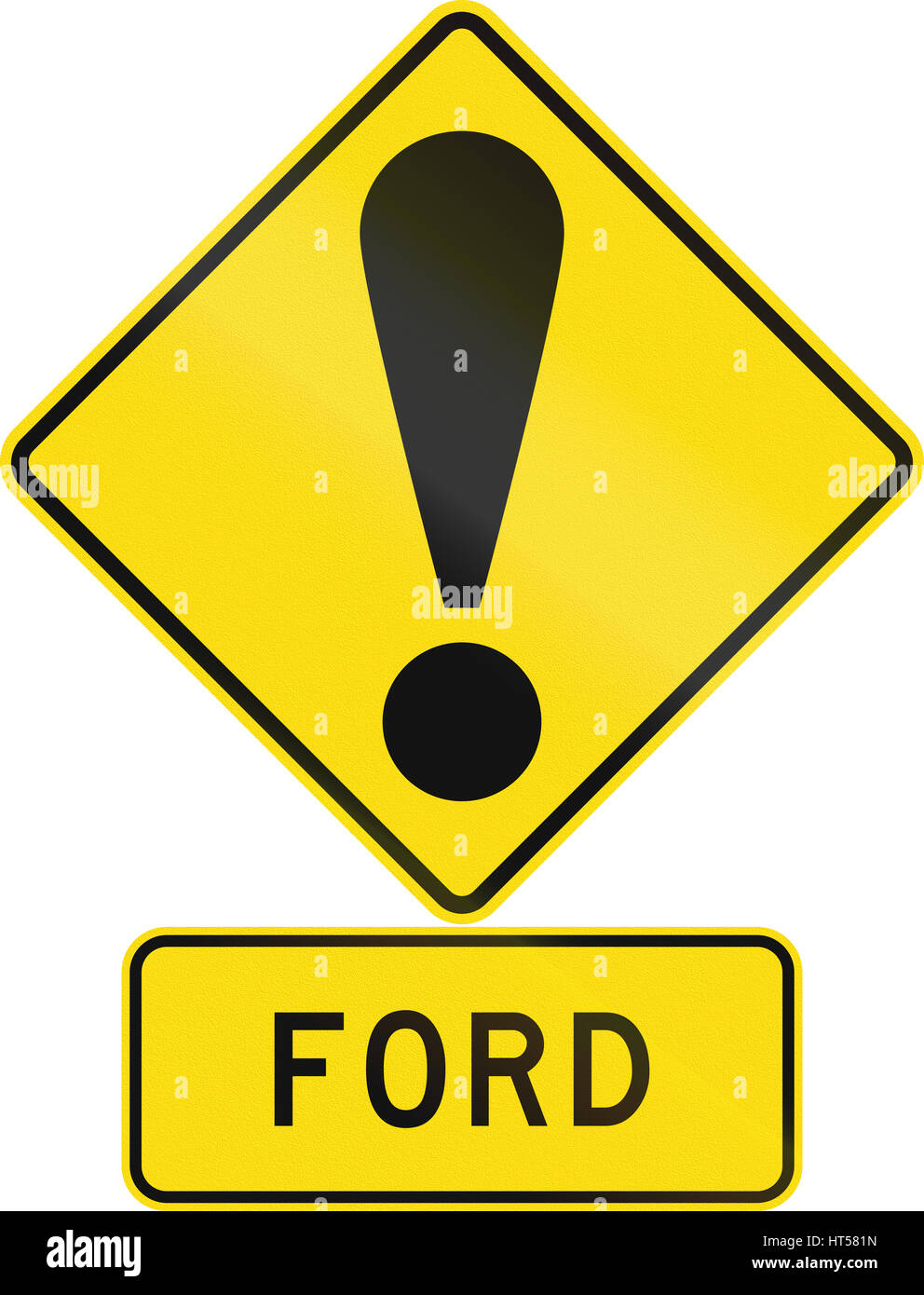 Traffic sign ford hi-res stock photography and images - Alamy