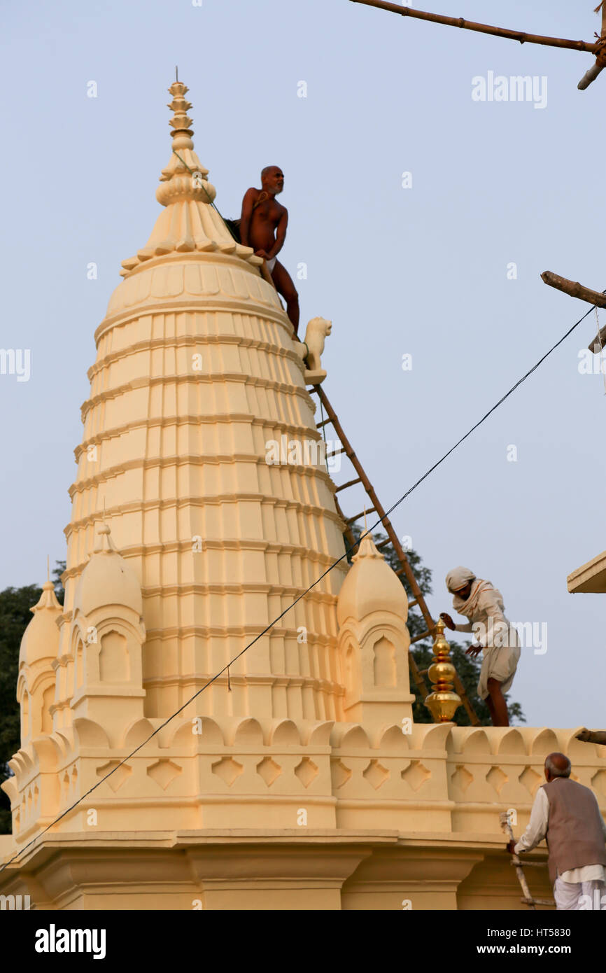 People celebrate the temple, Parshvanath temple, Khajuraho, India Stock ...