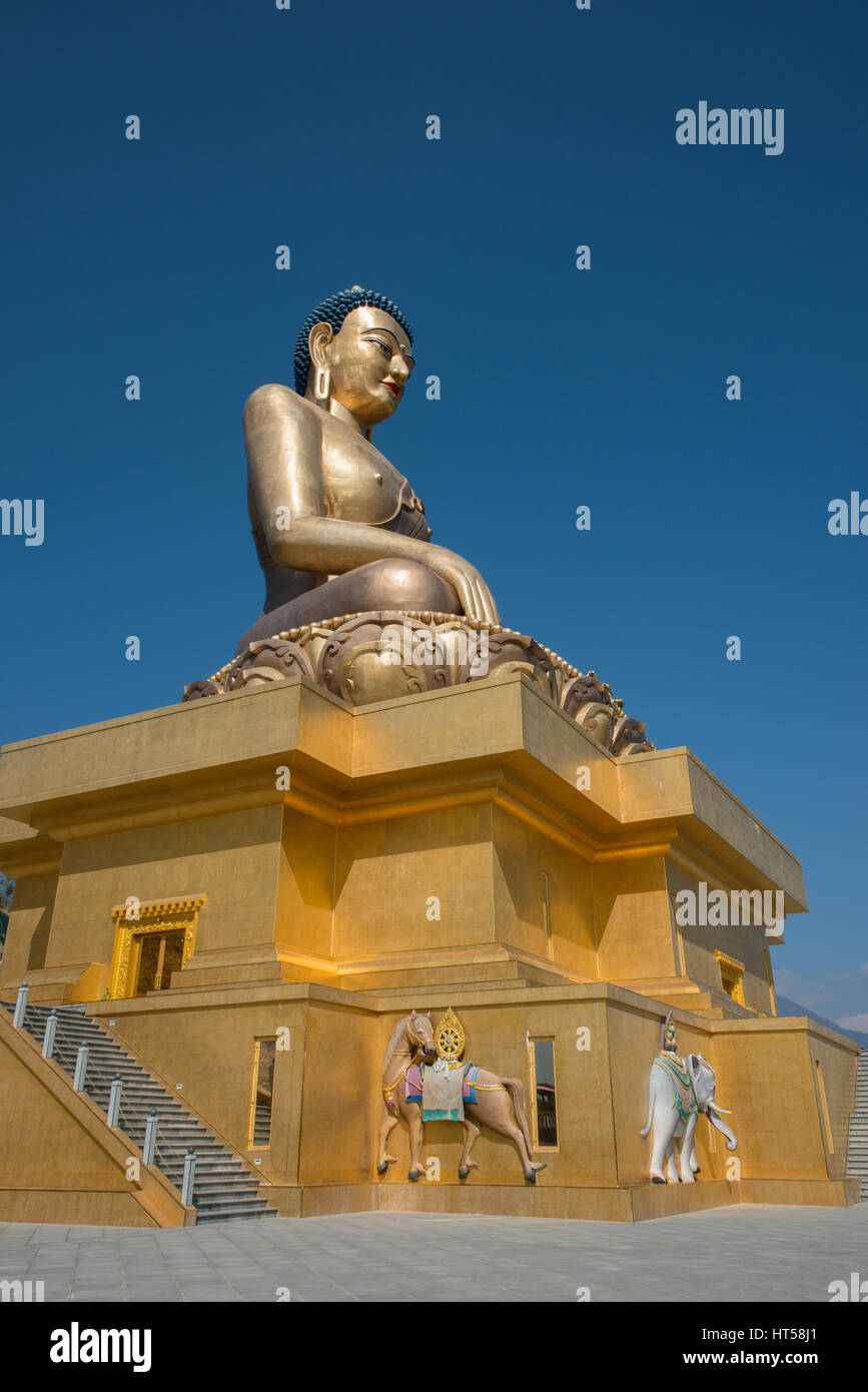 Bhutan, Thimphu, capital of Bhutan. Buddha Dordenma statue. One of the ...