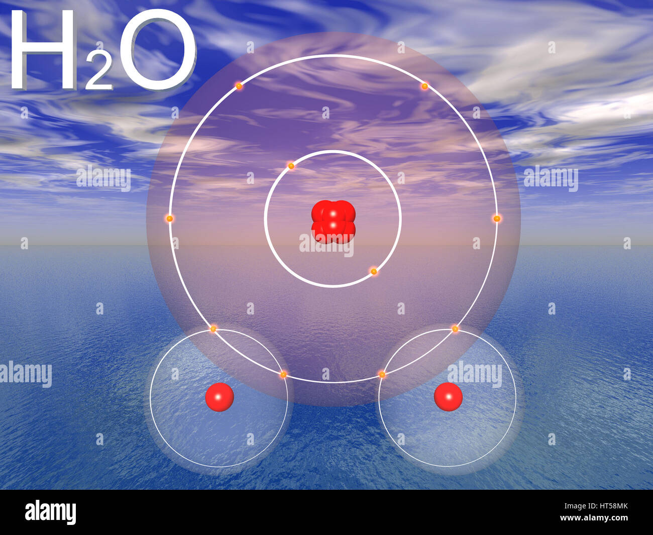 molecule of water Stock Photo - Alamy