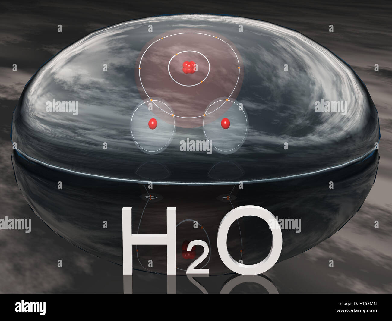 molecule of water Stock Photo - Alamy