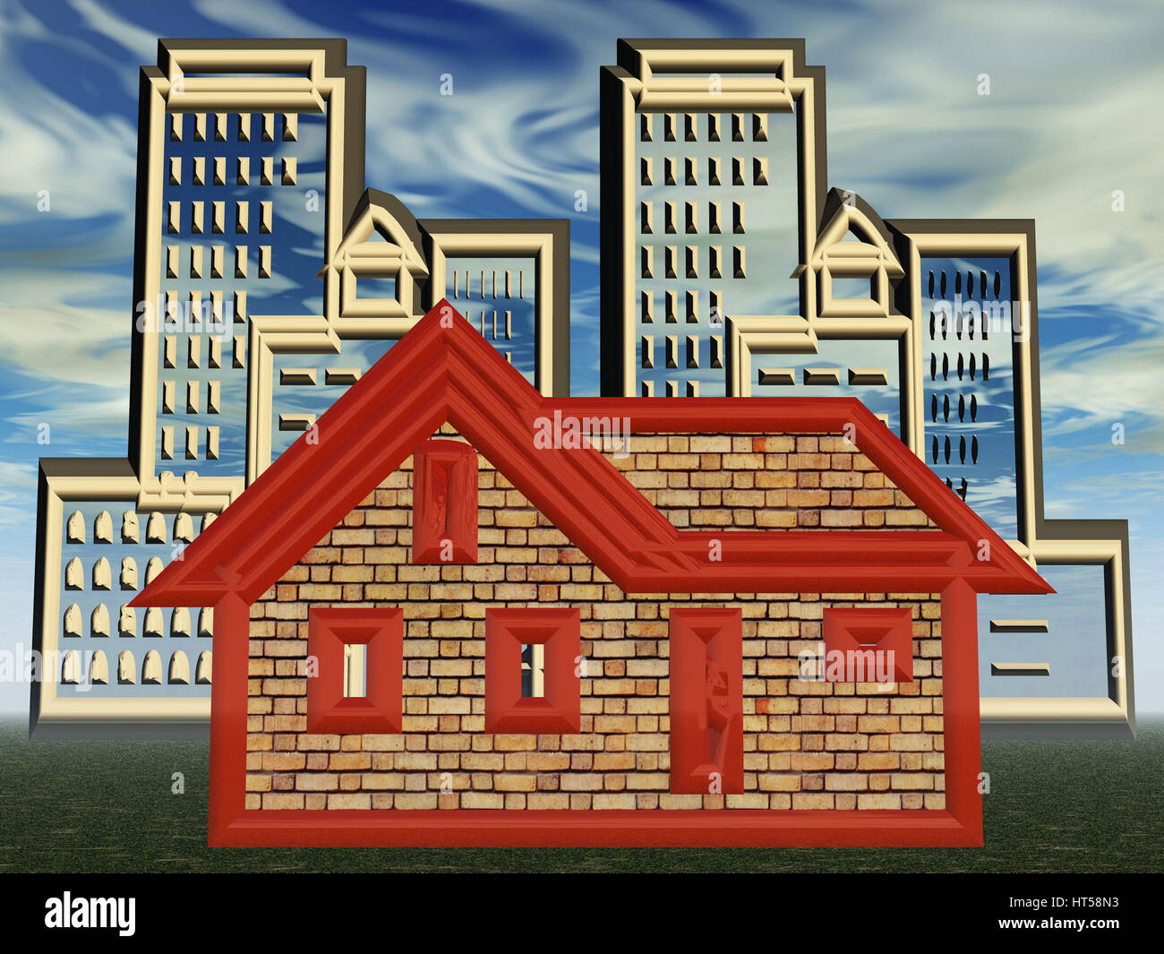 house and building Stock Photo - Alamy