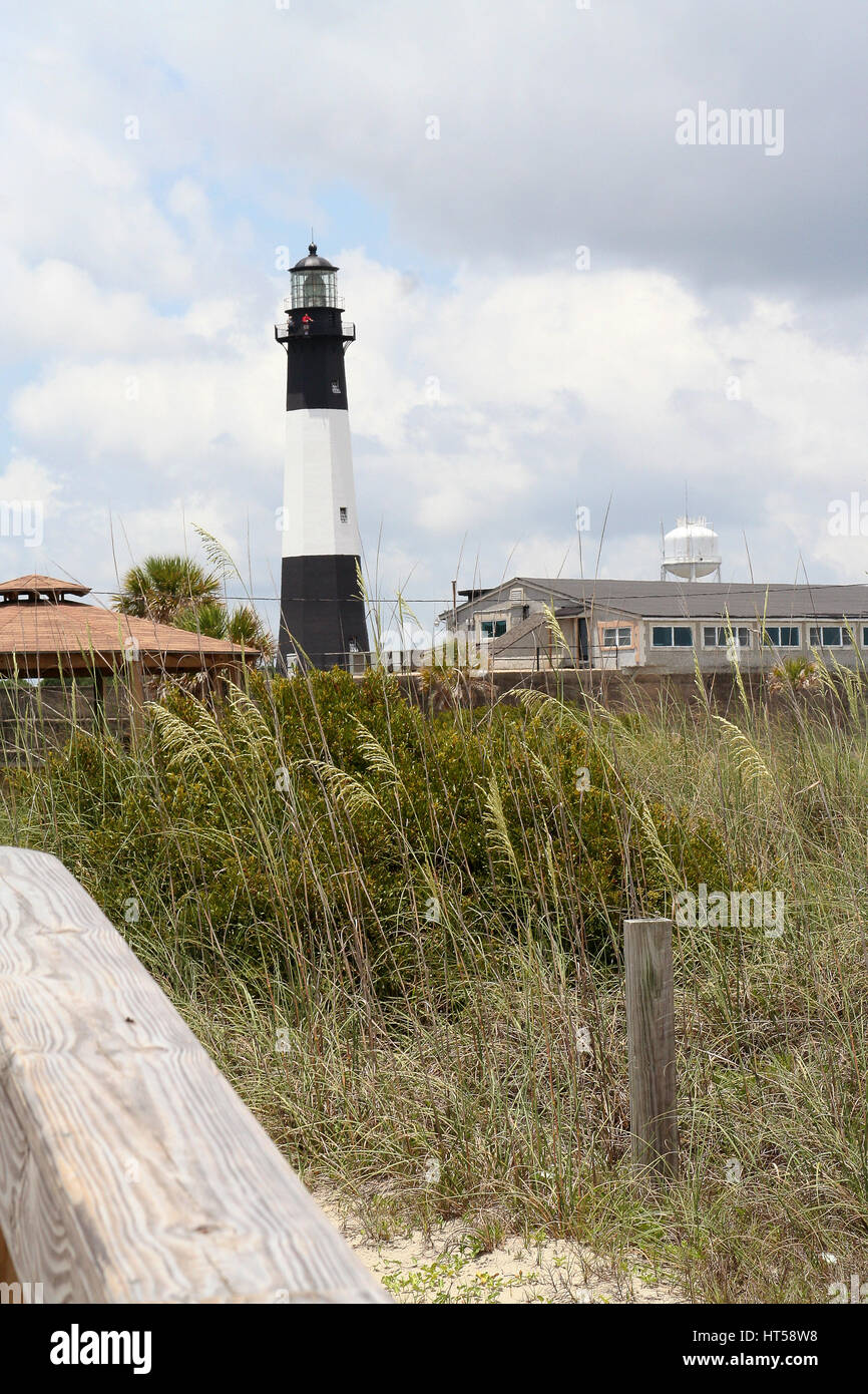 The Tybee Island Lighthouse from a distance Stock Photo - Alamy