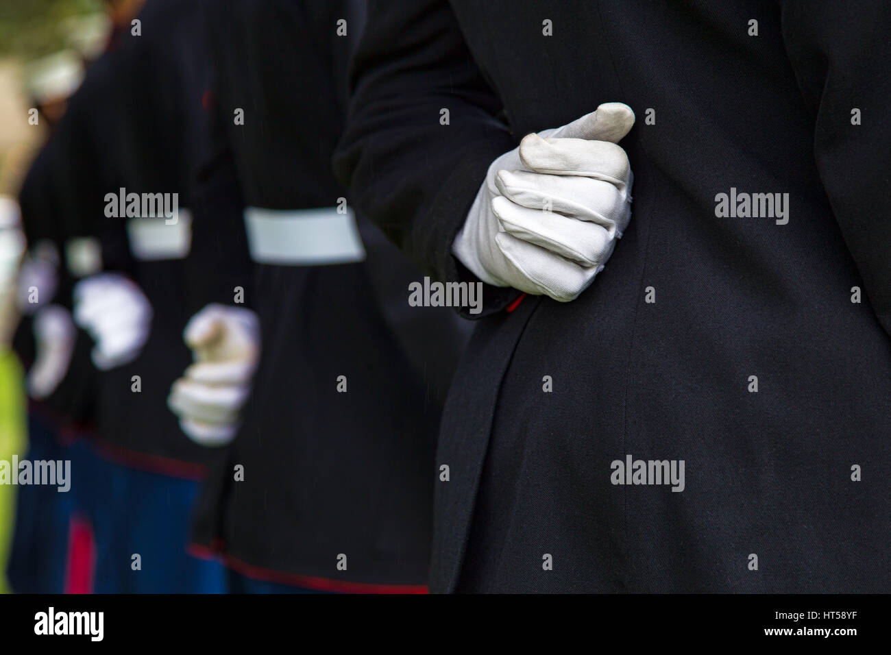 A Marine Corps color guard on Memorial Day in Coronado, California ...