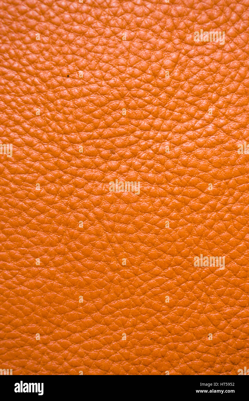 Natural full grain tan cow leather, Texture background Stock Photo - Alamy