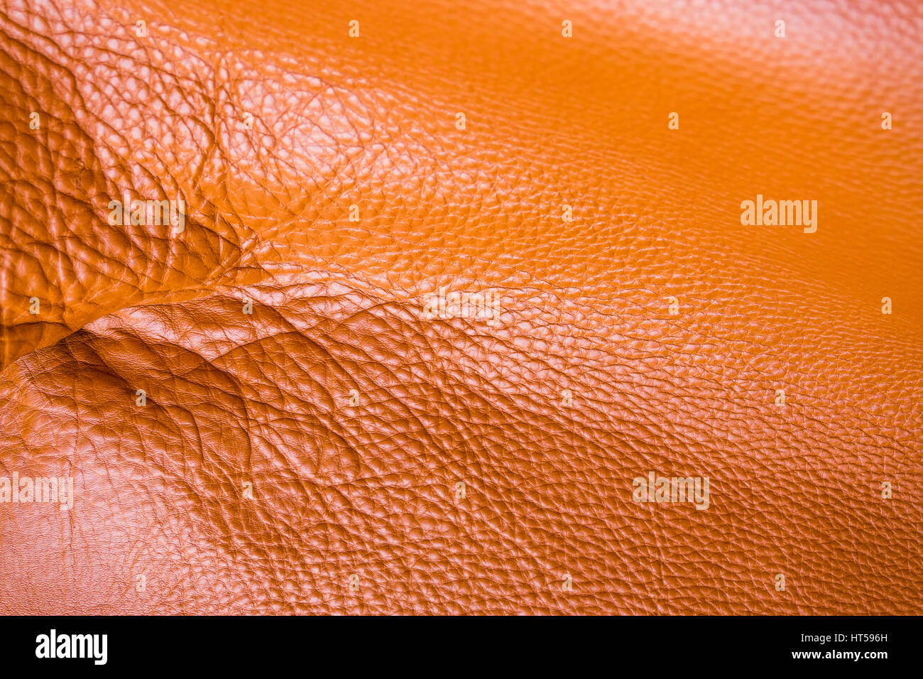 Natural full grain tan cow leather, Texture background Stock Photo - Alamy
