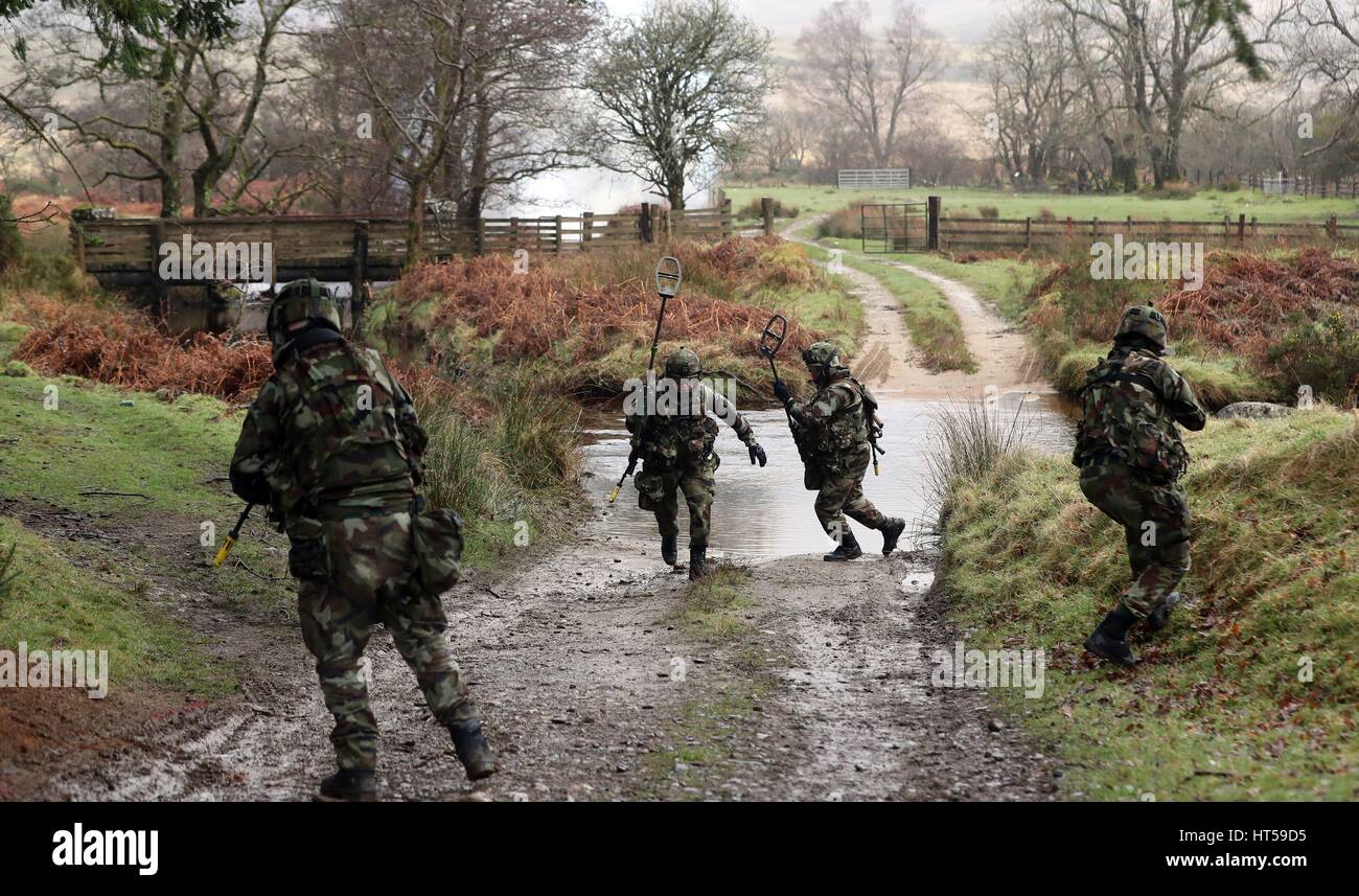 Members of The 55th Infantry Group take part in the final phase of ...