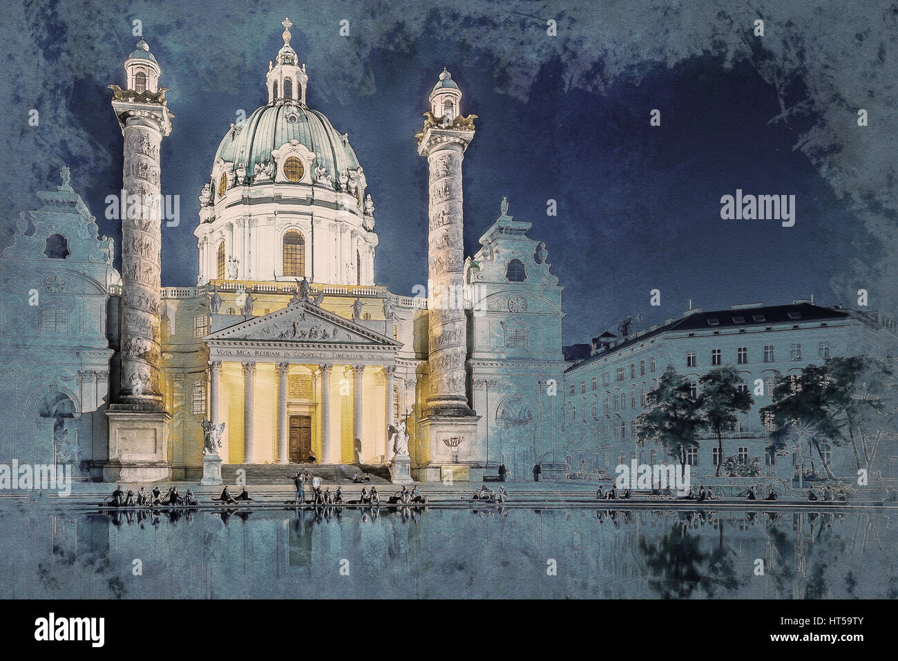Karlskirche or St. Charles's Church - one of famous churches in Vienna ...
