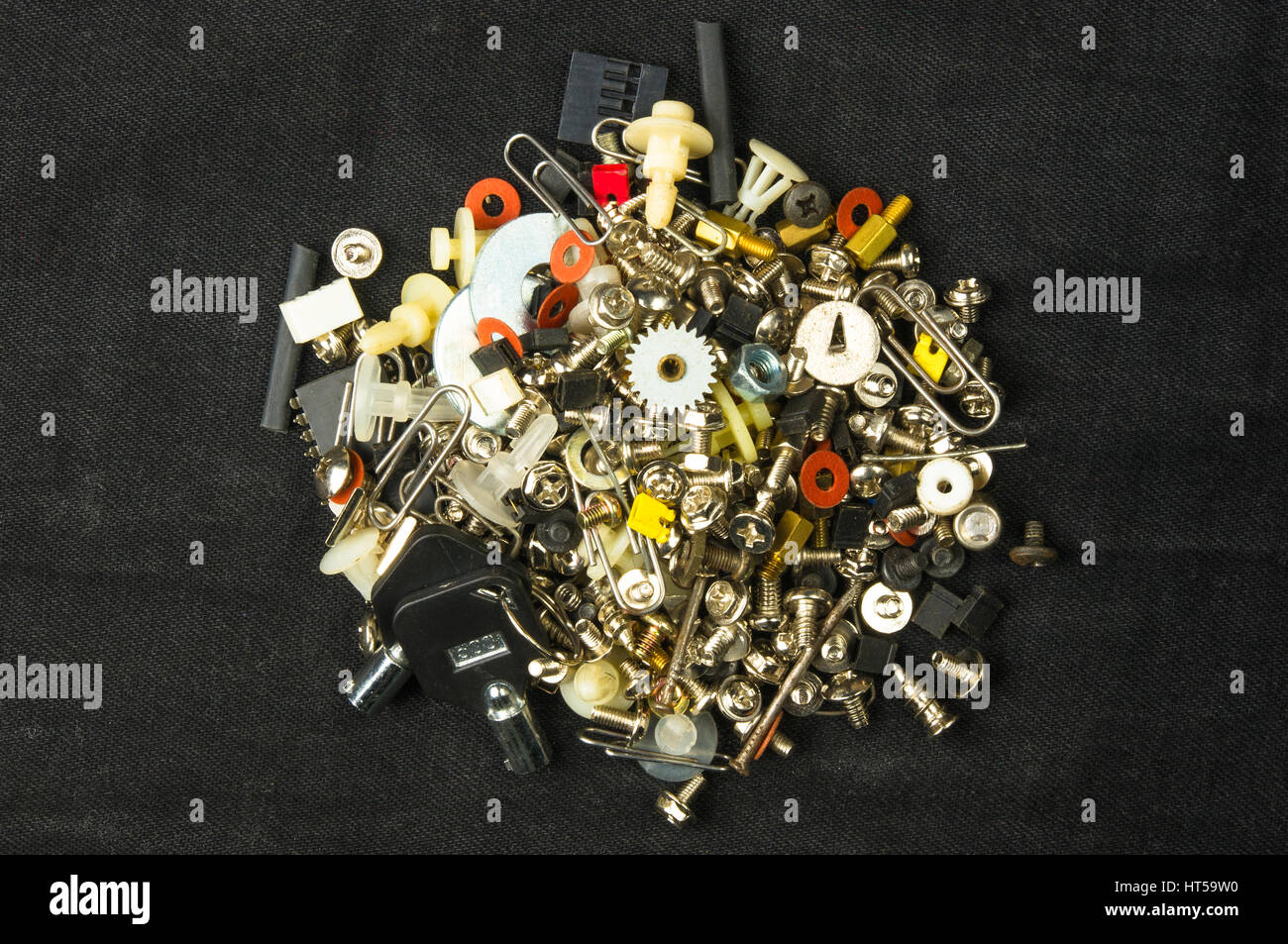 techno backgrounds - various bolts, screws, washers, nuts and other ...
