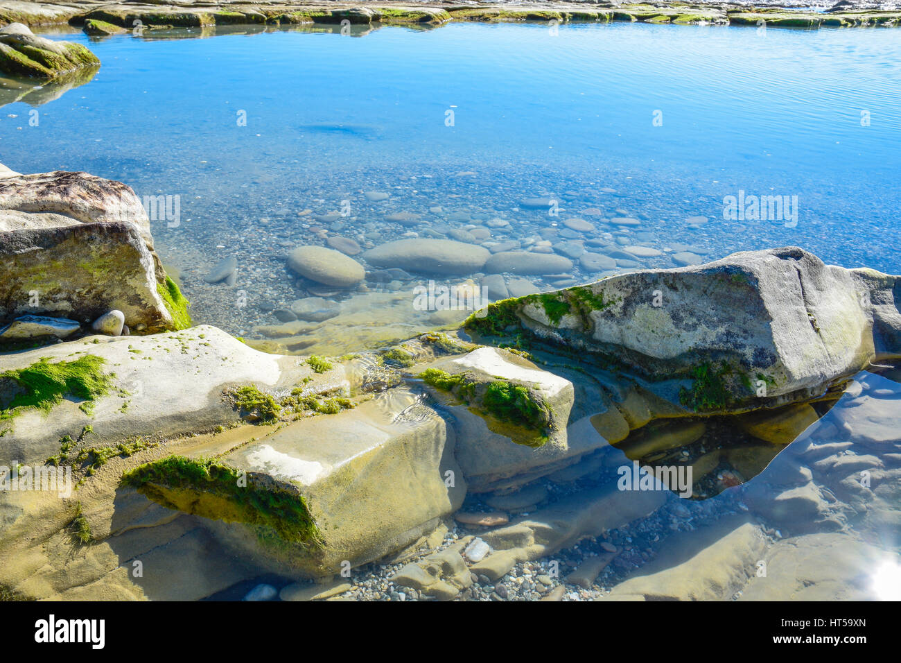 Beautiful landscape, seascape, amazing nature background with rocks and ...