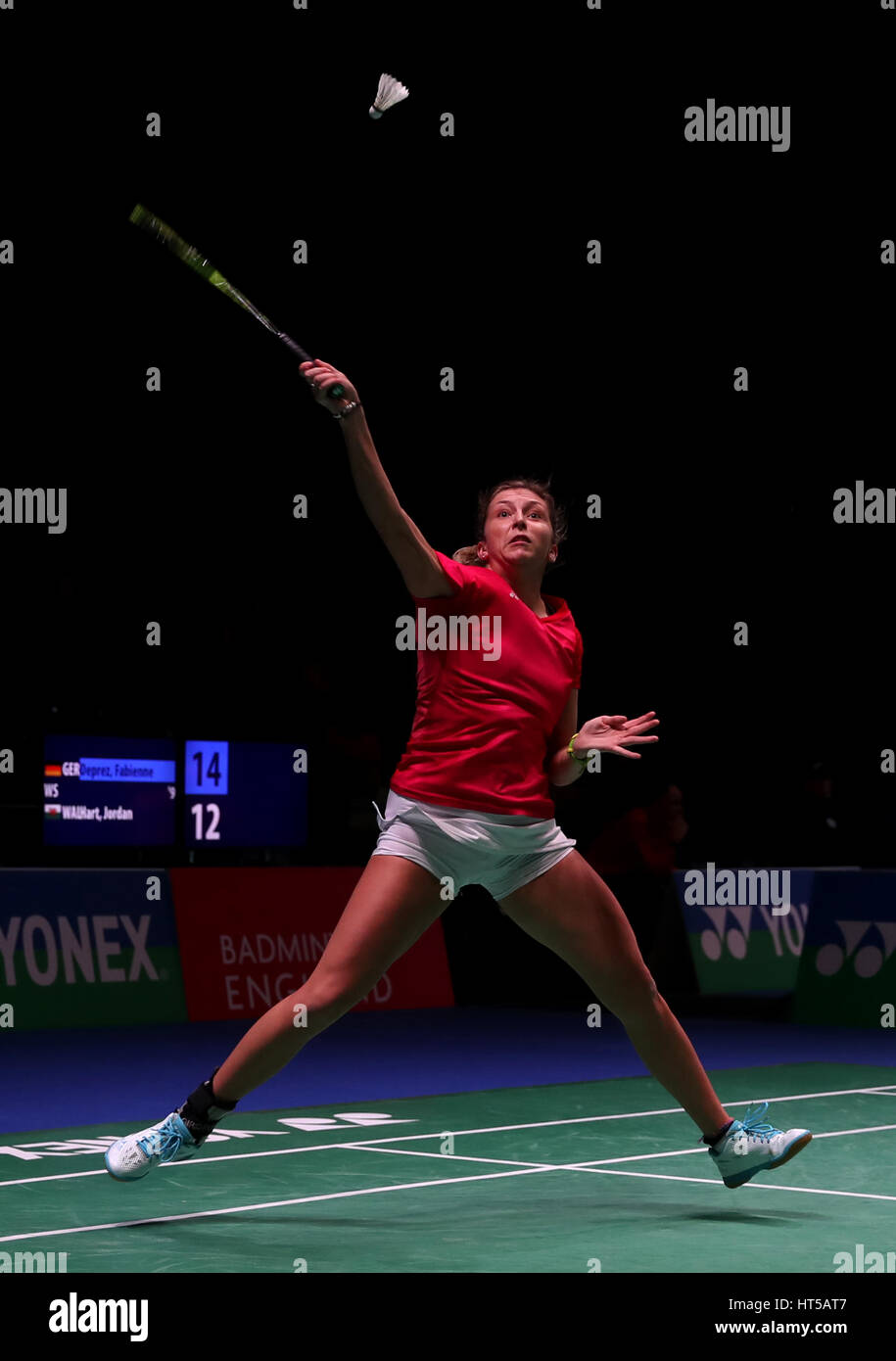Wales' Jordan Hart in action during the Women's singles qualifying ...