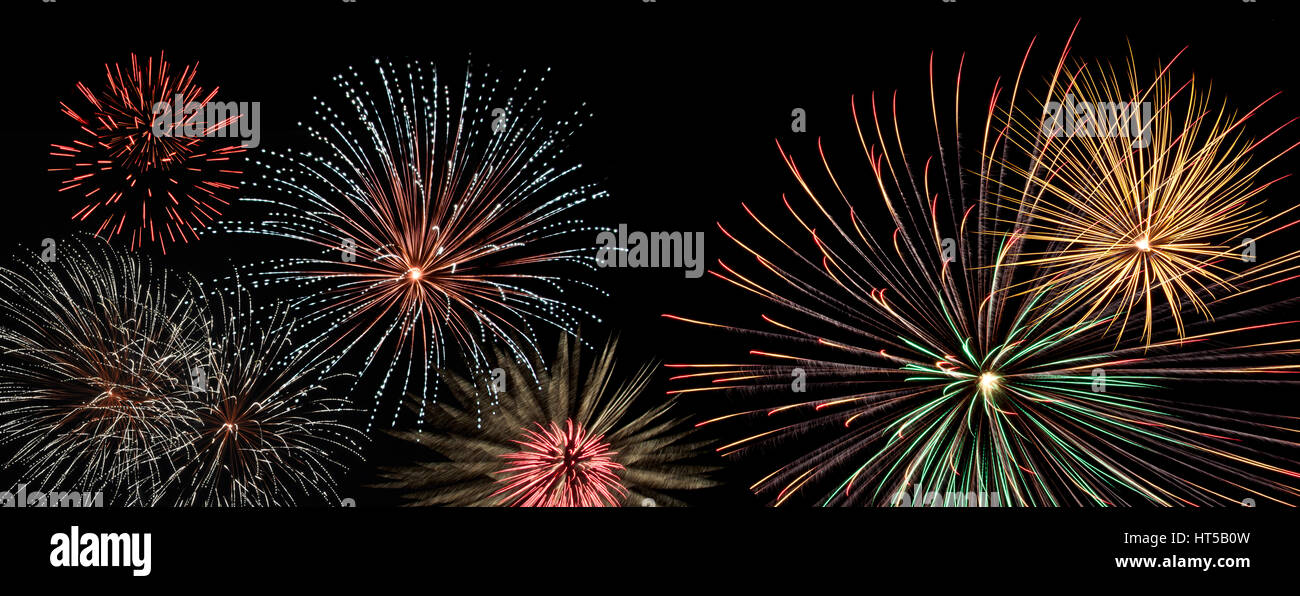 Panorama fireworks hi-res stock photography and images - Alamy