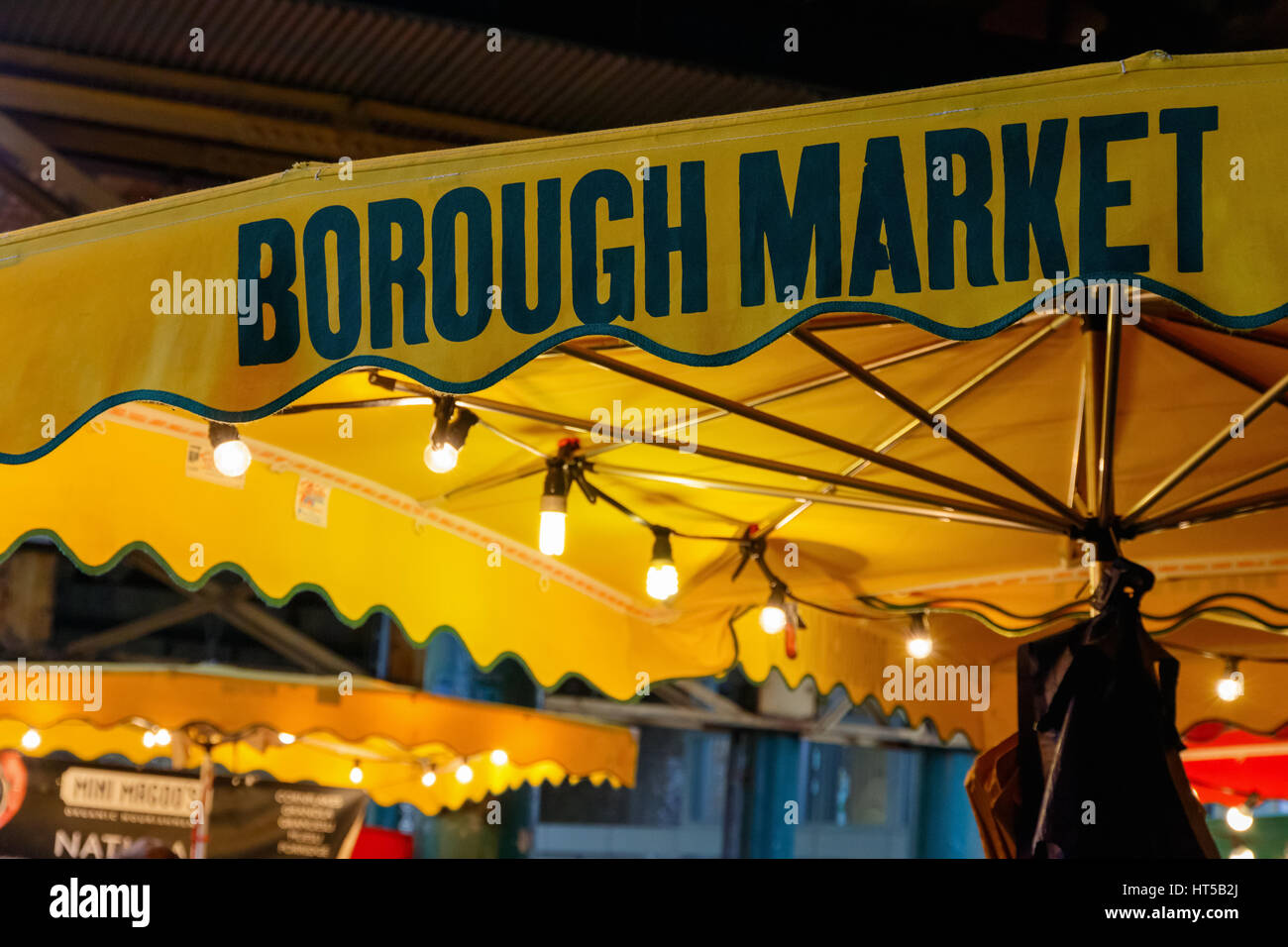 Sign of borough Market in London Stock Photo - Alamy