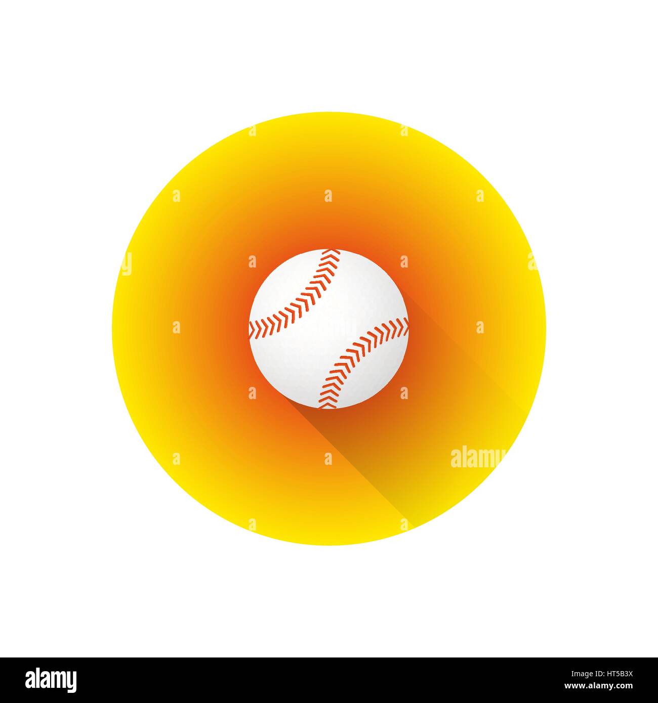 vector colorful flat design baseball professional ball isolated ...