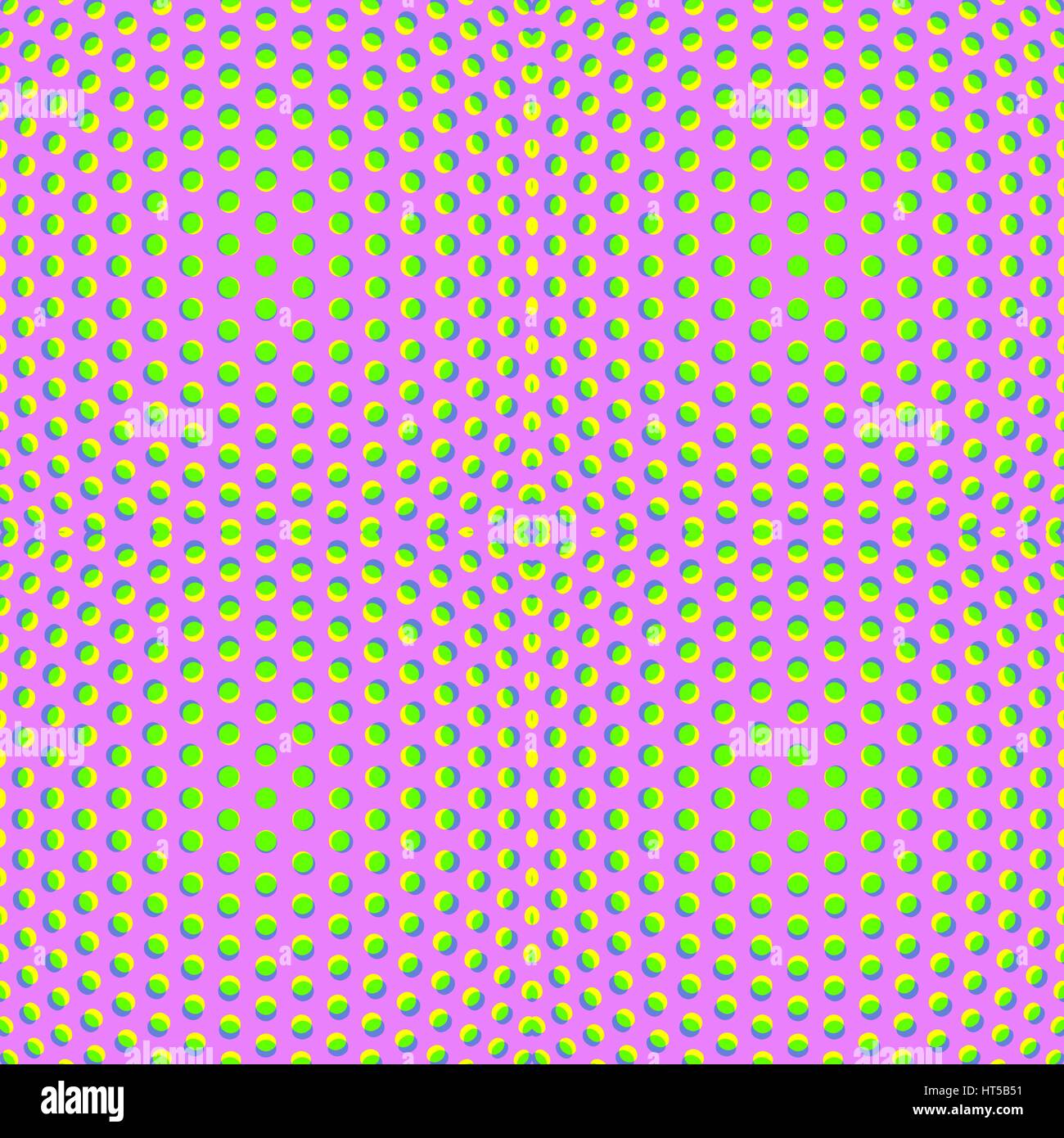 vector glitch parametric design optical illusion surface dots pink ...