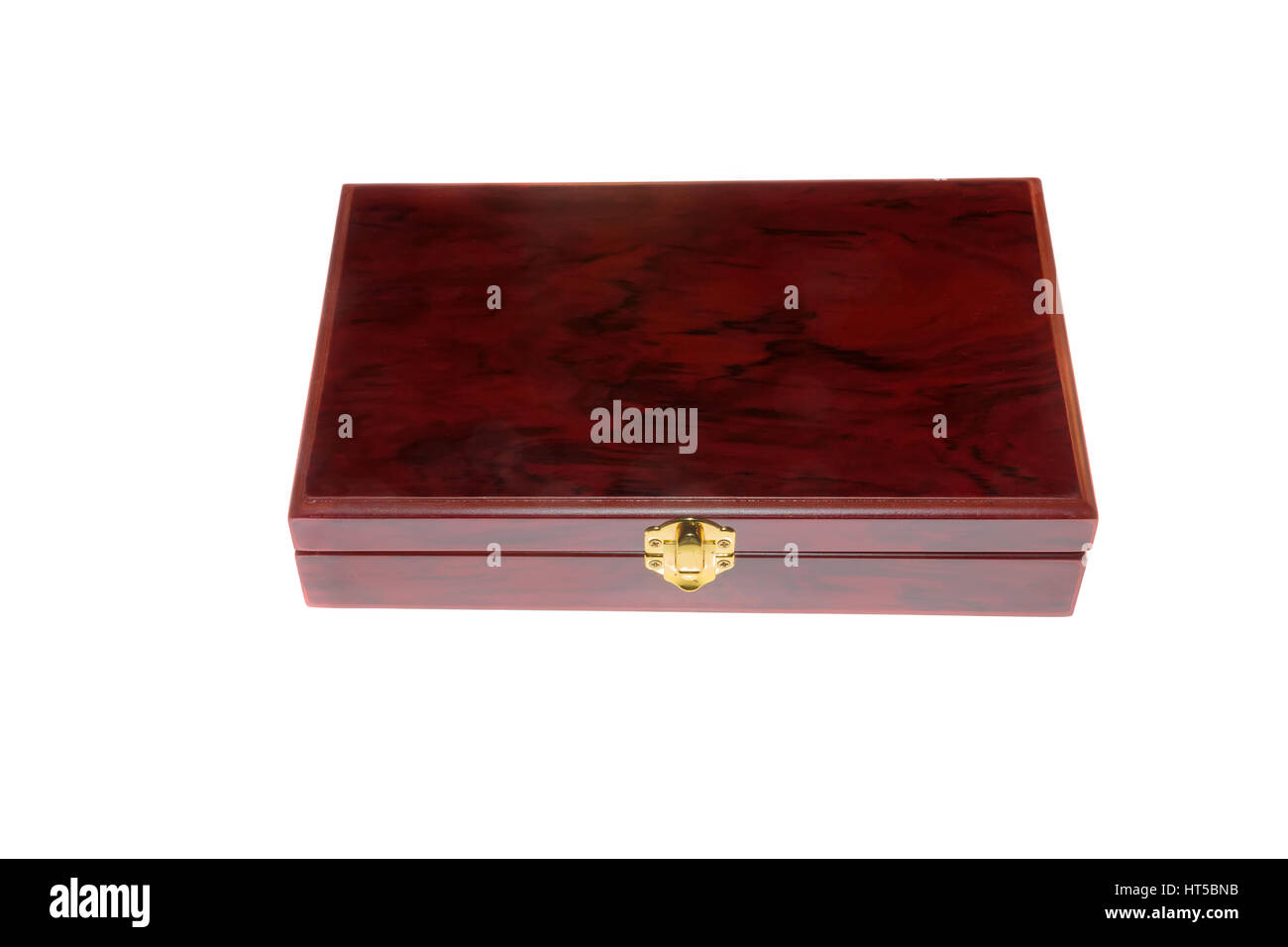 Closed wooden box, isolated on white background Stock Photo - Alamy