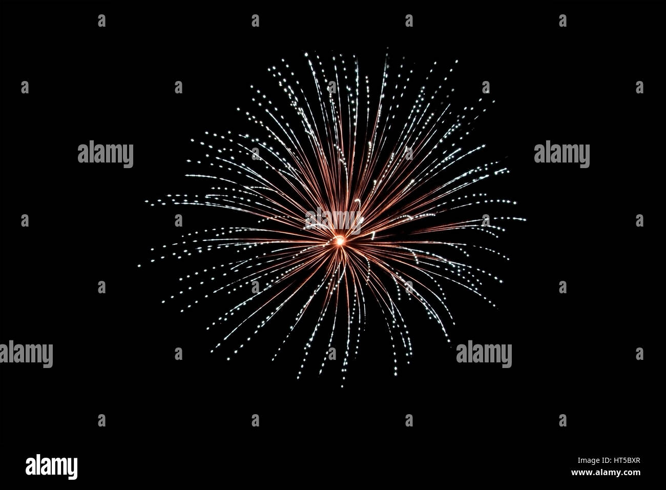 white firework on black background Stock Photo - Alamy