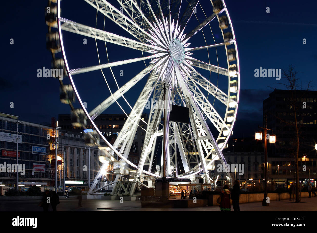 The Nottingham Eye in the rain Stock Photo - Alamy