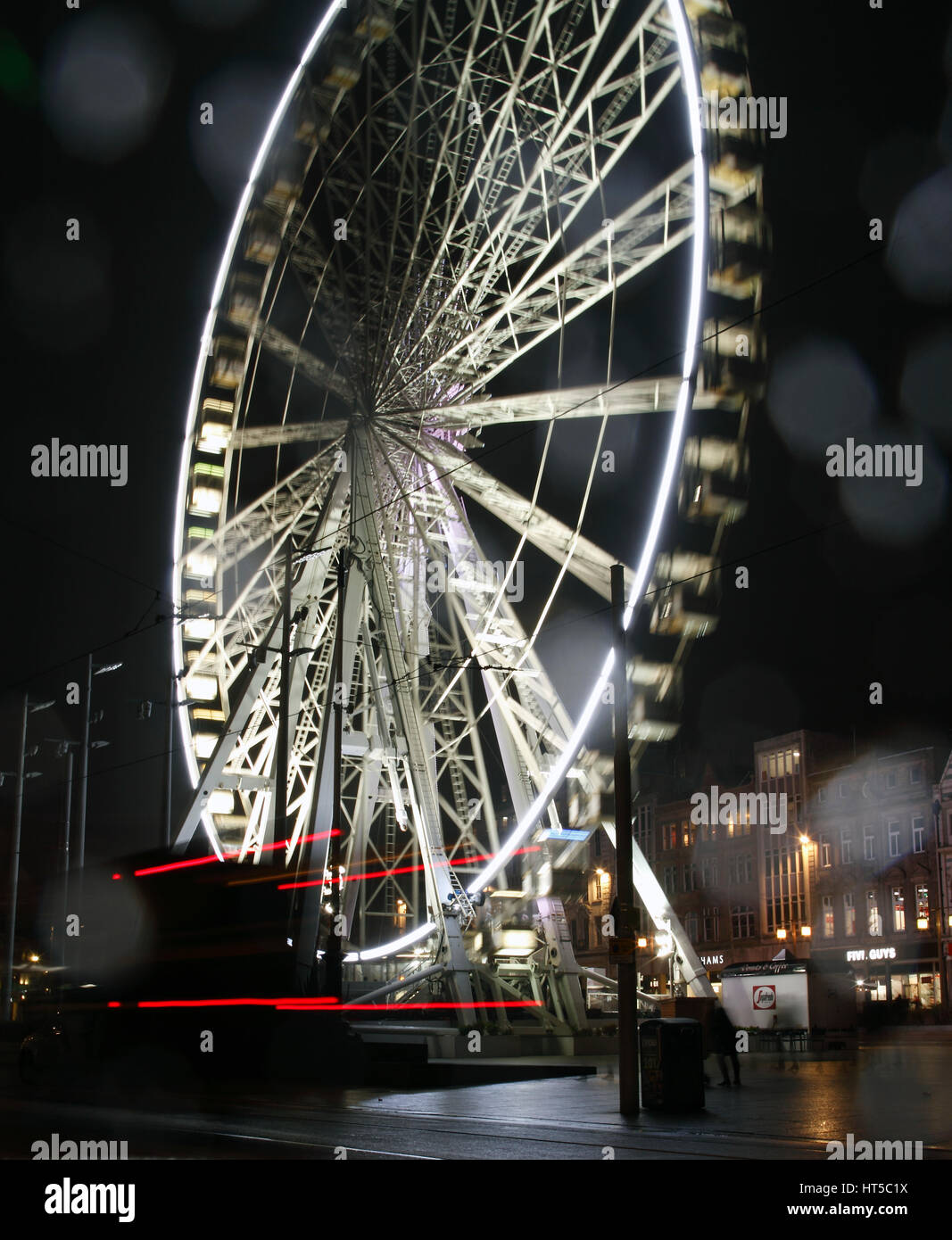 The Nottingham Eye in the rain Stock Photo - Alamy
