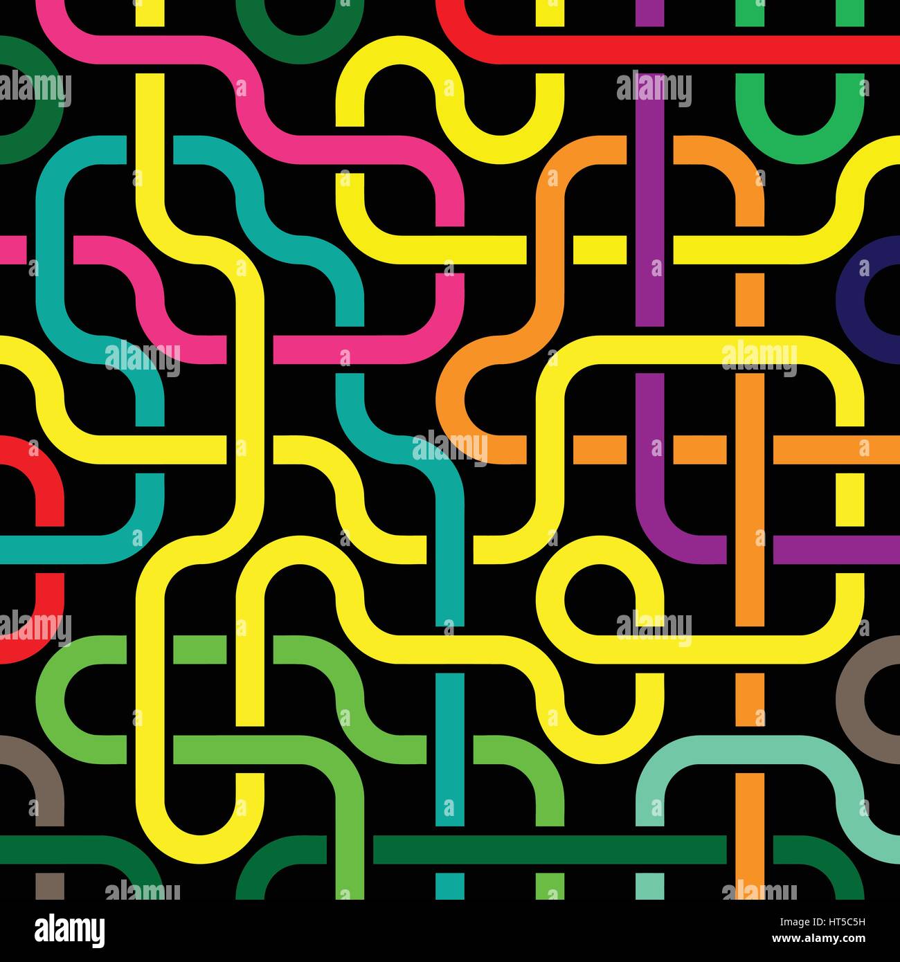 Pipeline grid. Abstract geometric design of tubes. industrial ...