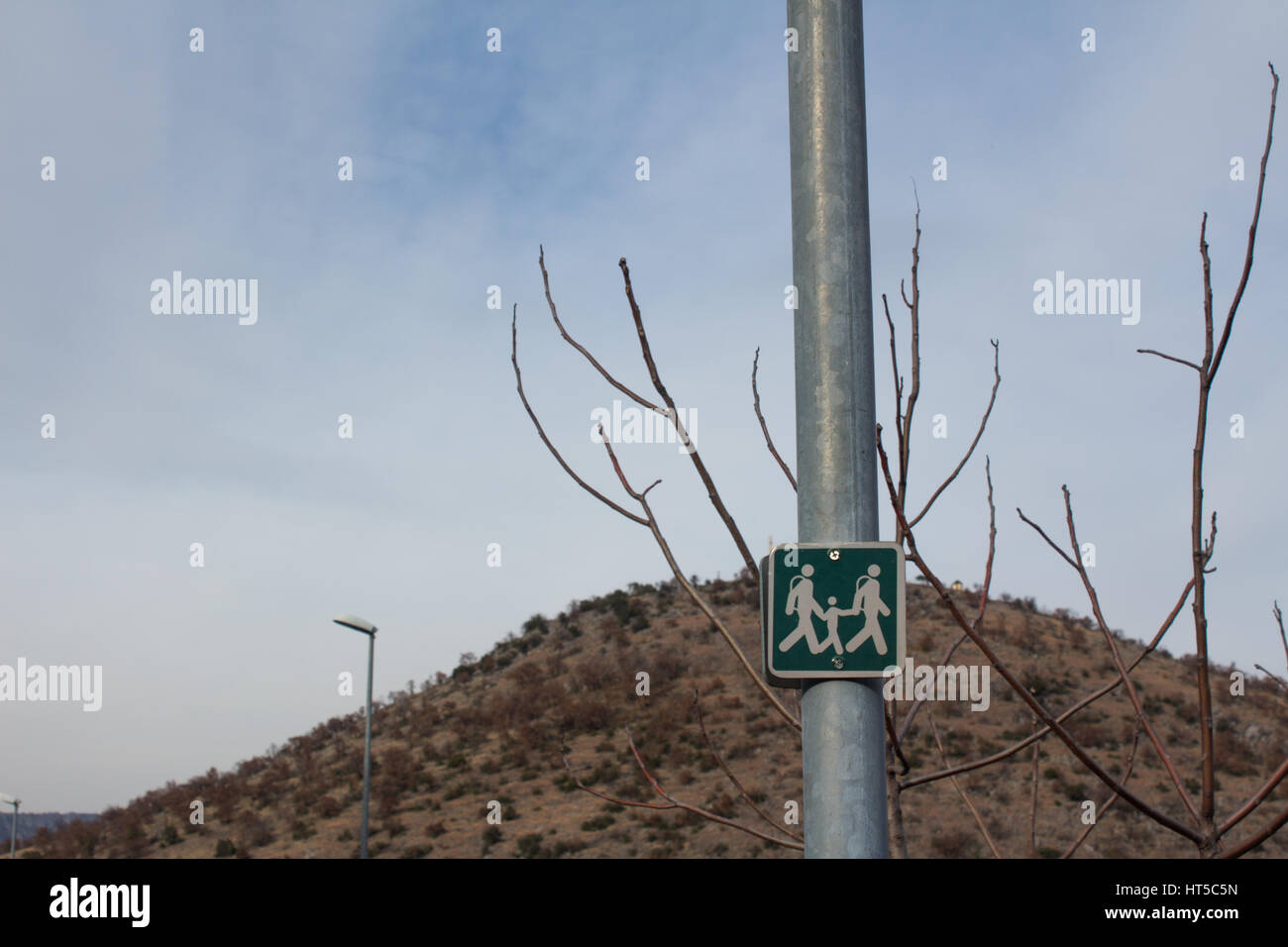 Hiking/Walking Route Sign Stock Photo - Alamy
