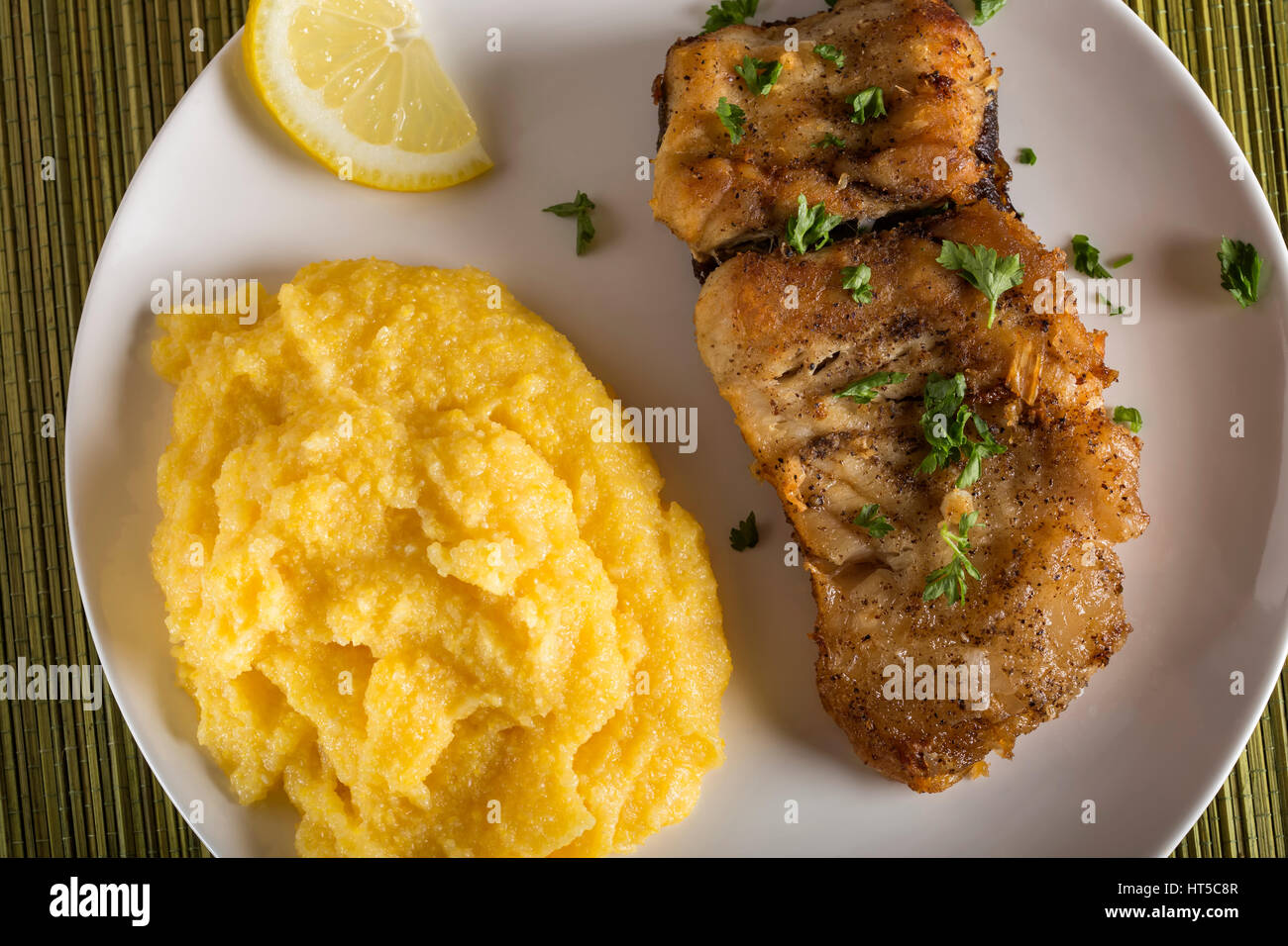 Seafood fish with lemon and herbs hi-res stock photography and images ...