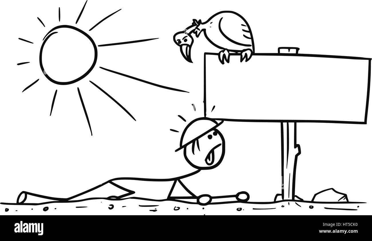 Man crawling desert hi-res stock photography and images - Alamy