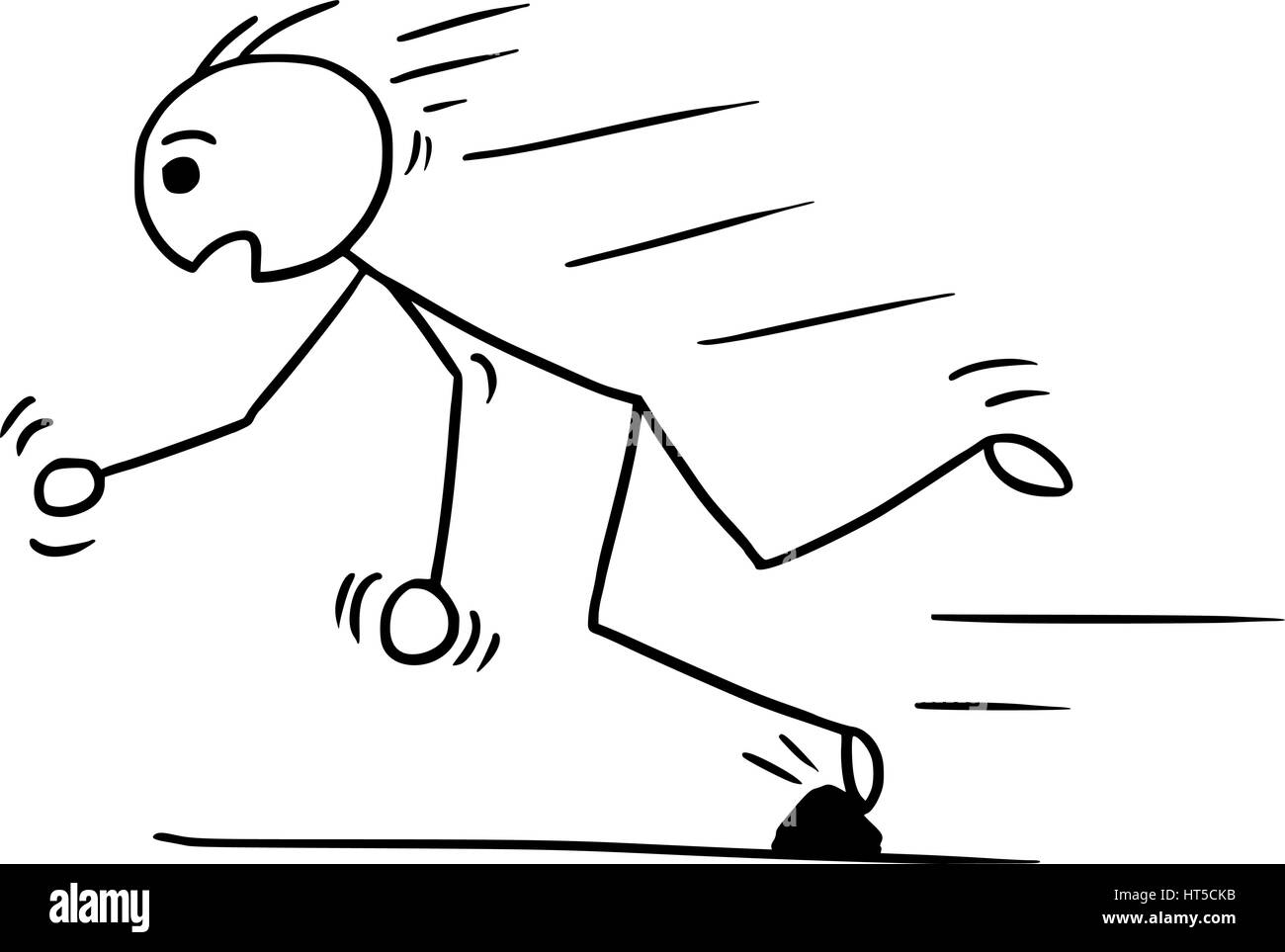 Stumble Black and White Stock Photos & Images - Alamy