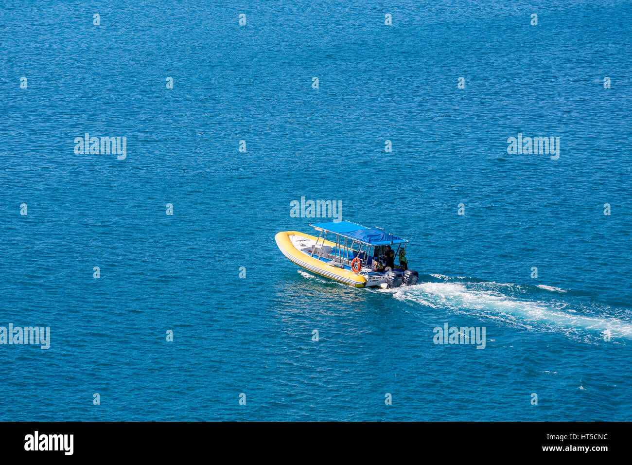Crew on Ocean Rider Stock Photo - Alamy
