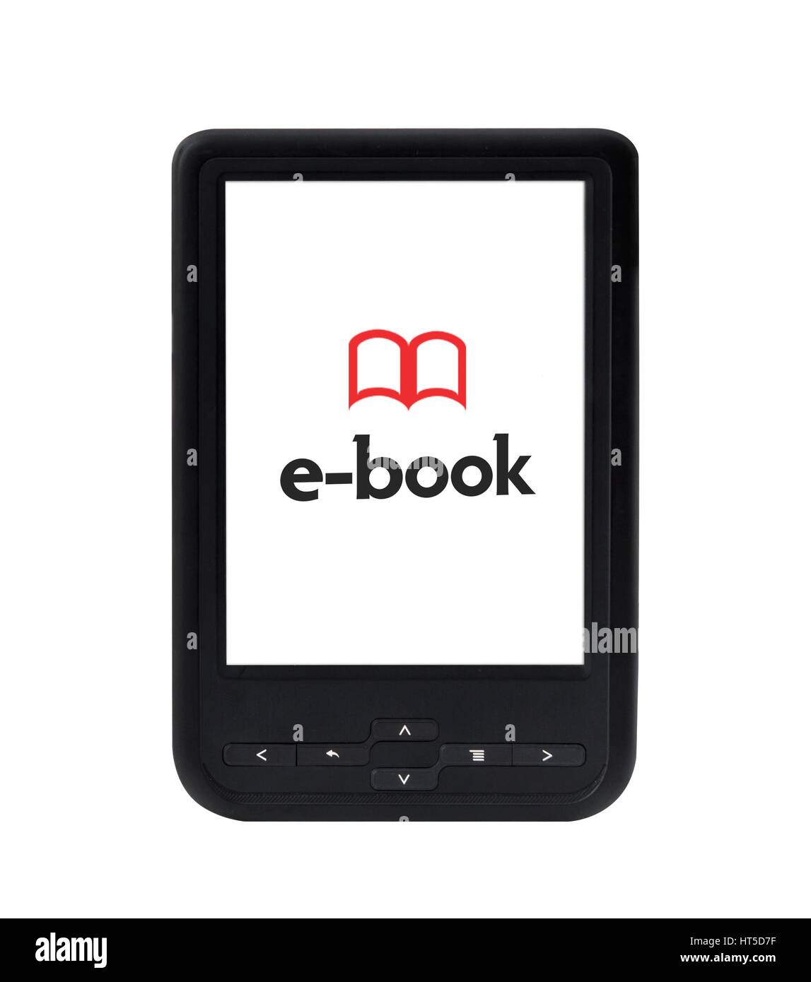 E-book reader isolated on white background Stock Photo - Alamy