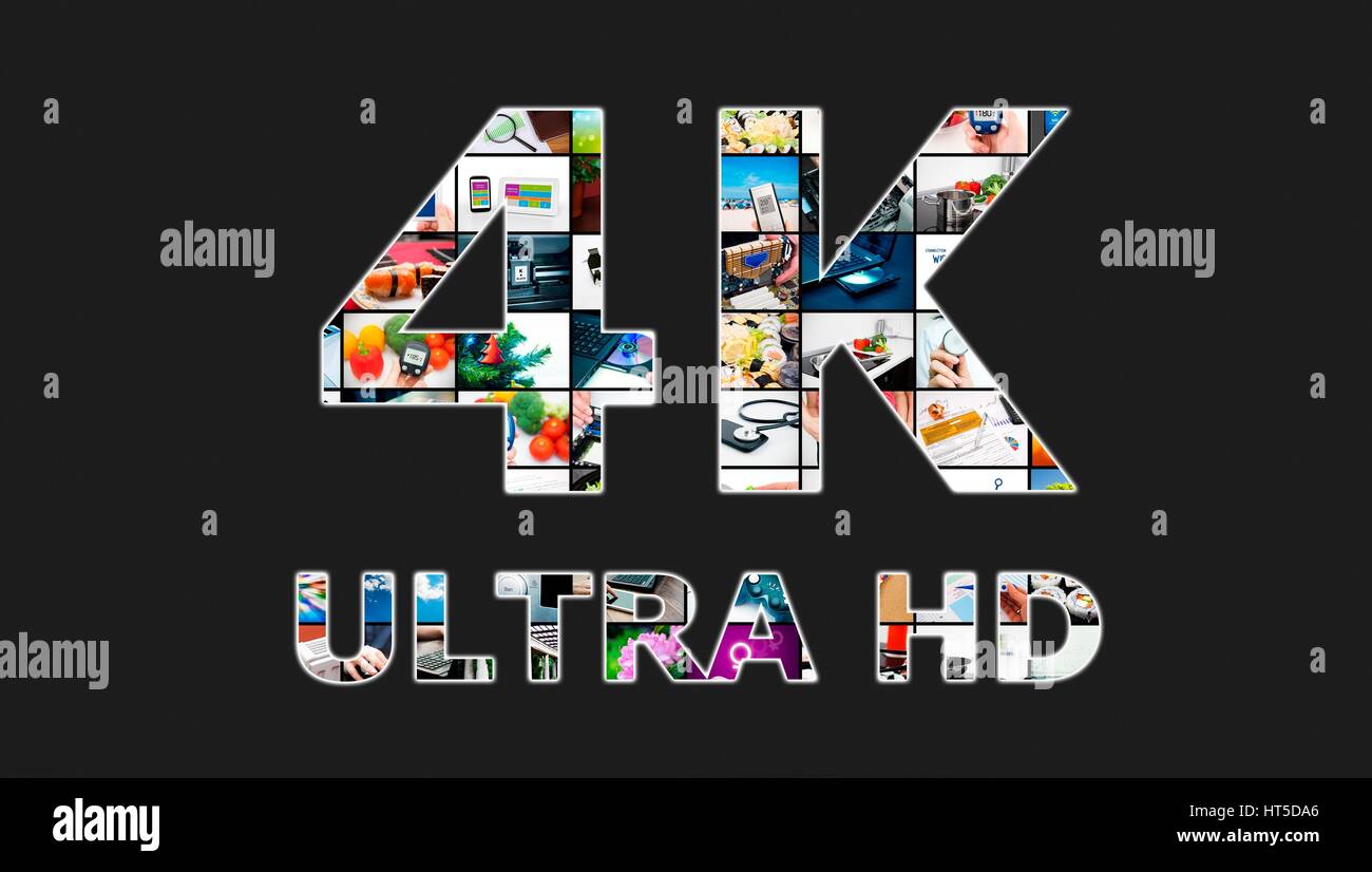 TV ultra HD. 4K television resolution technology. HDTV ultra HD concept ...