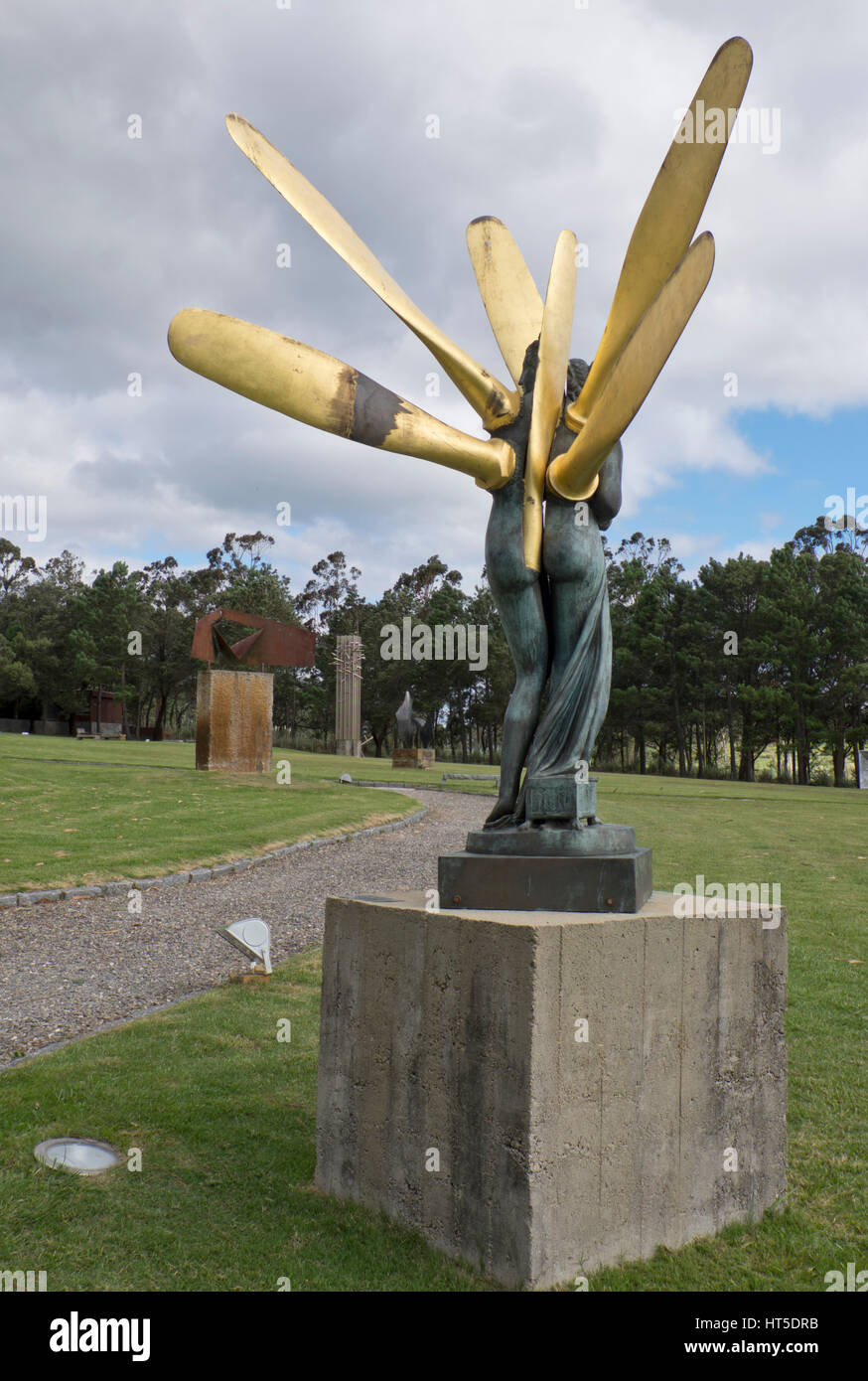 Sculpture park at the Fundacion Pablo Atchugarry near Punta del Este ...