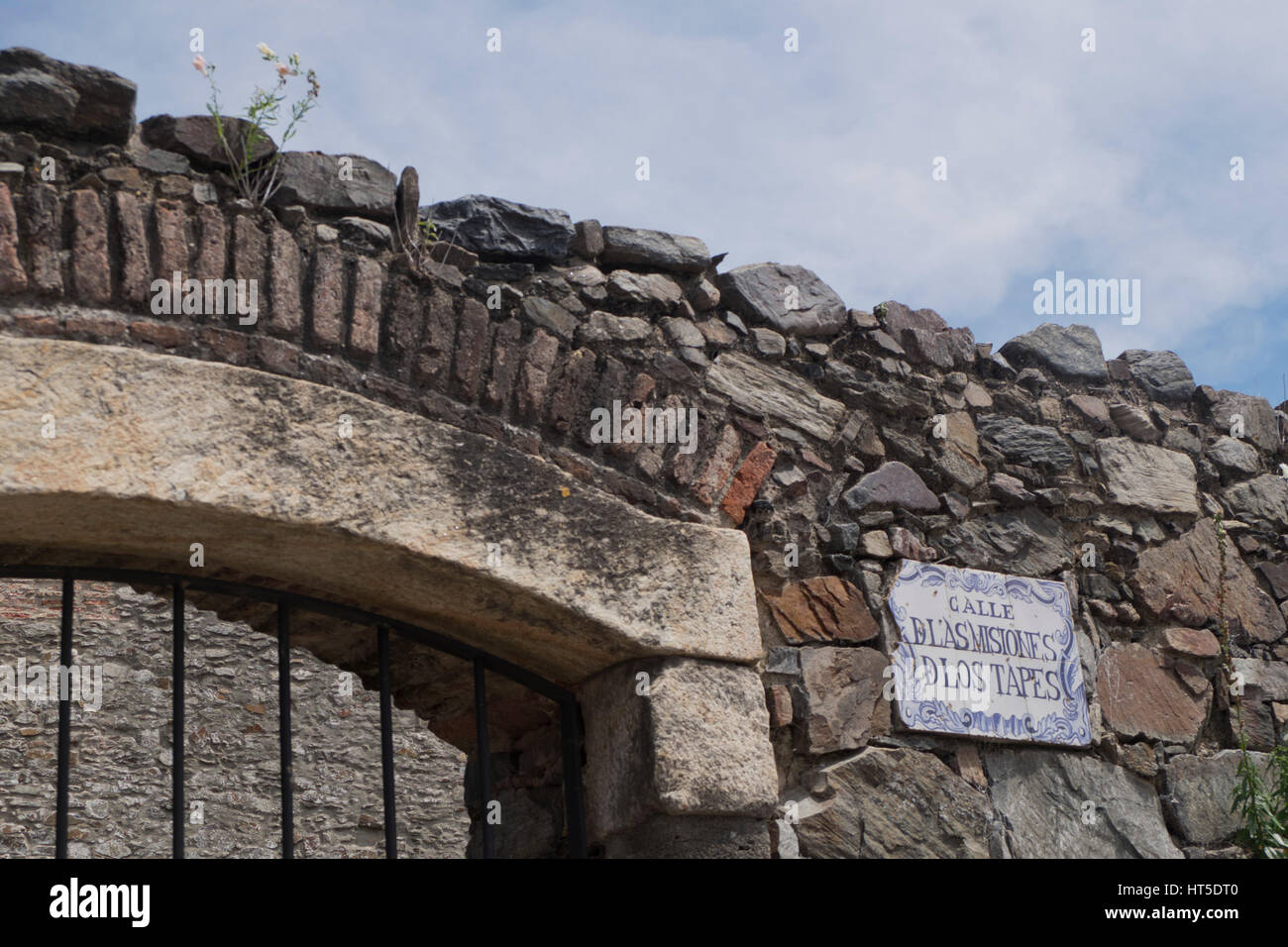 Aspect of the old colonial town of Colonia in Uruguay Stock Photo - Alamy