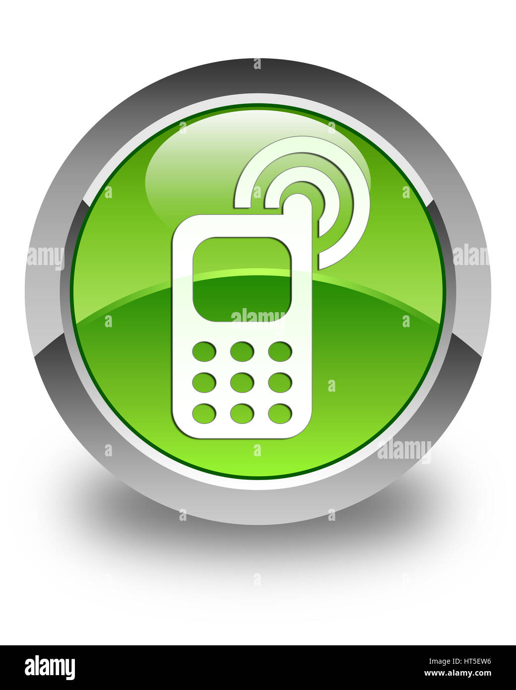 Green Cell Phone Icon