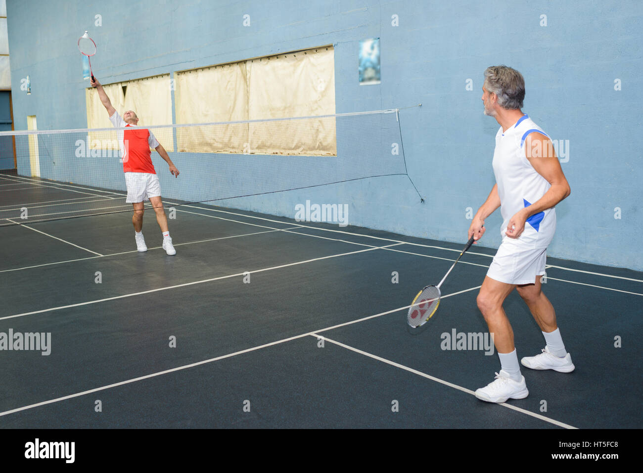 Badminton player reaching hi-res stock photography and images - Alamy