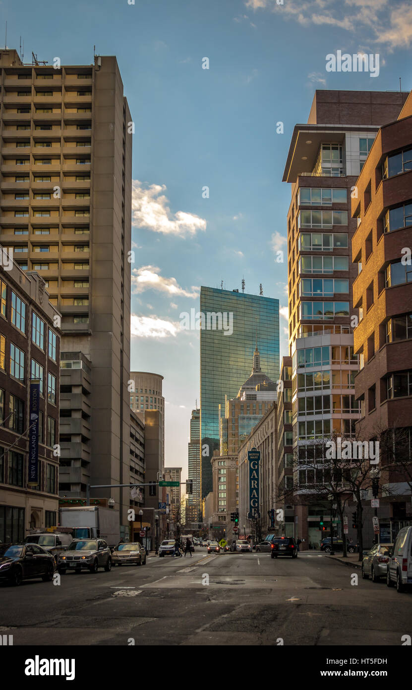 Boston Street Buildings - Boston, Massachusetts, USA Stock Photo - Alamy