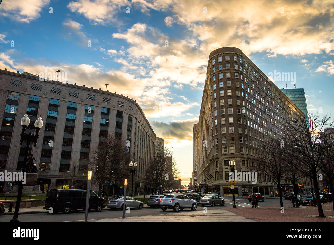 Boston financial district street hi-res stock photography and images ...