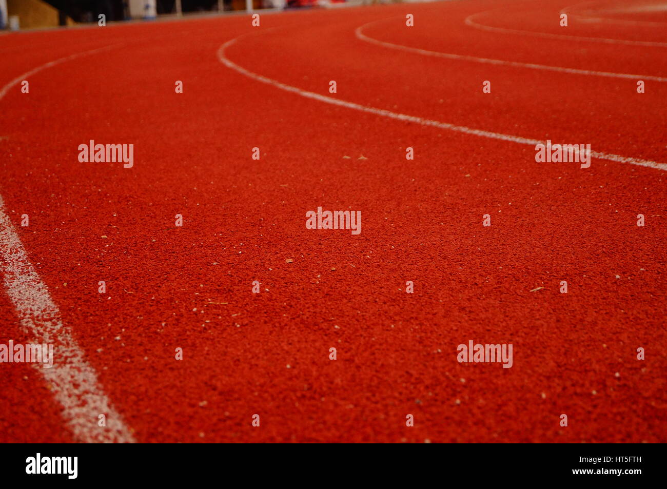Red plastic track and field track in Baoan Sports Center, Shenzhen ...