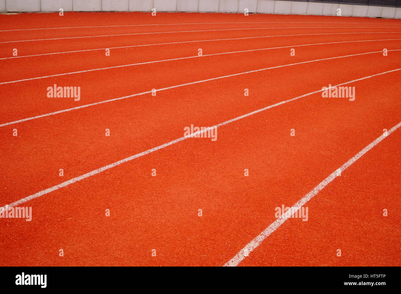 Red plastic track and field track in Baoan Sports Center, Shenzhen ...