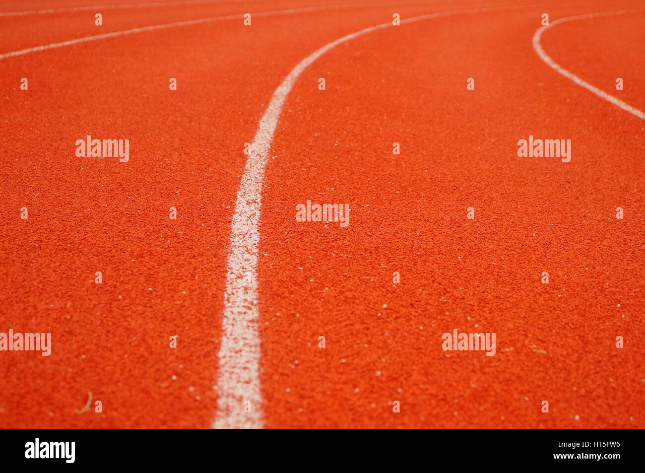 Red plastic track and field track in Baoan Sports Center, Shenzhen ...